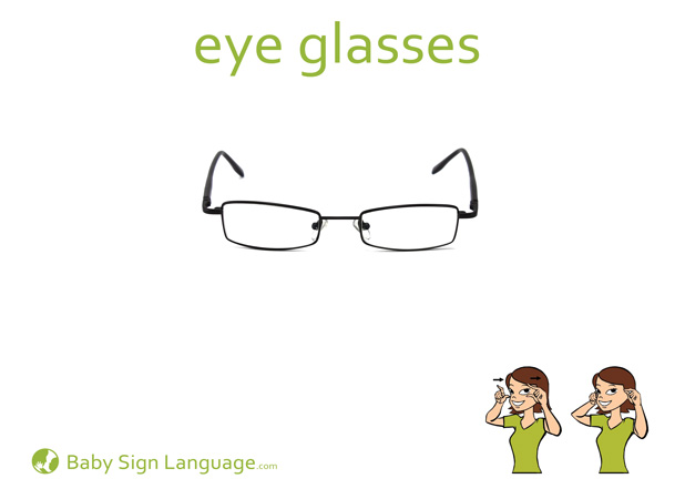 Eye Glasses Flash Card