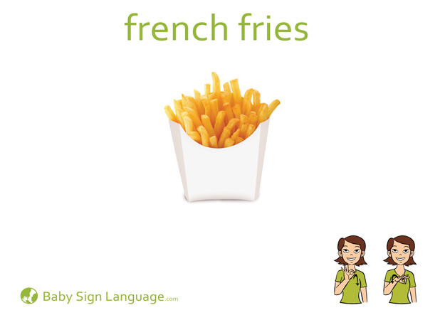 French Fries Flash Card