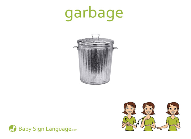 Garbage (Trash) Flash Card