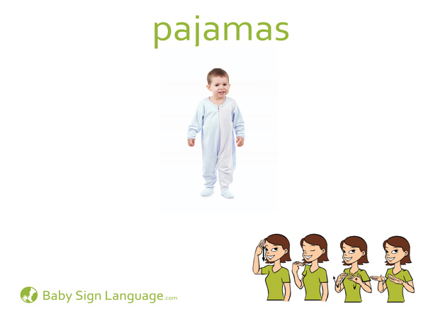 Pajamas Flash Card