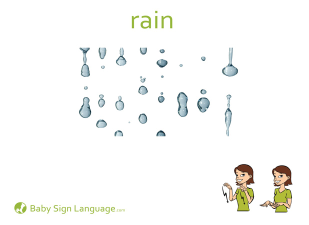 Rain Flash Card