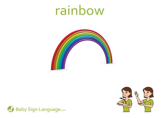 Rainbow Flash Card