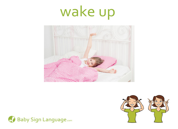 Wake Up Flash Card